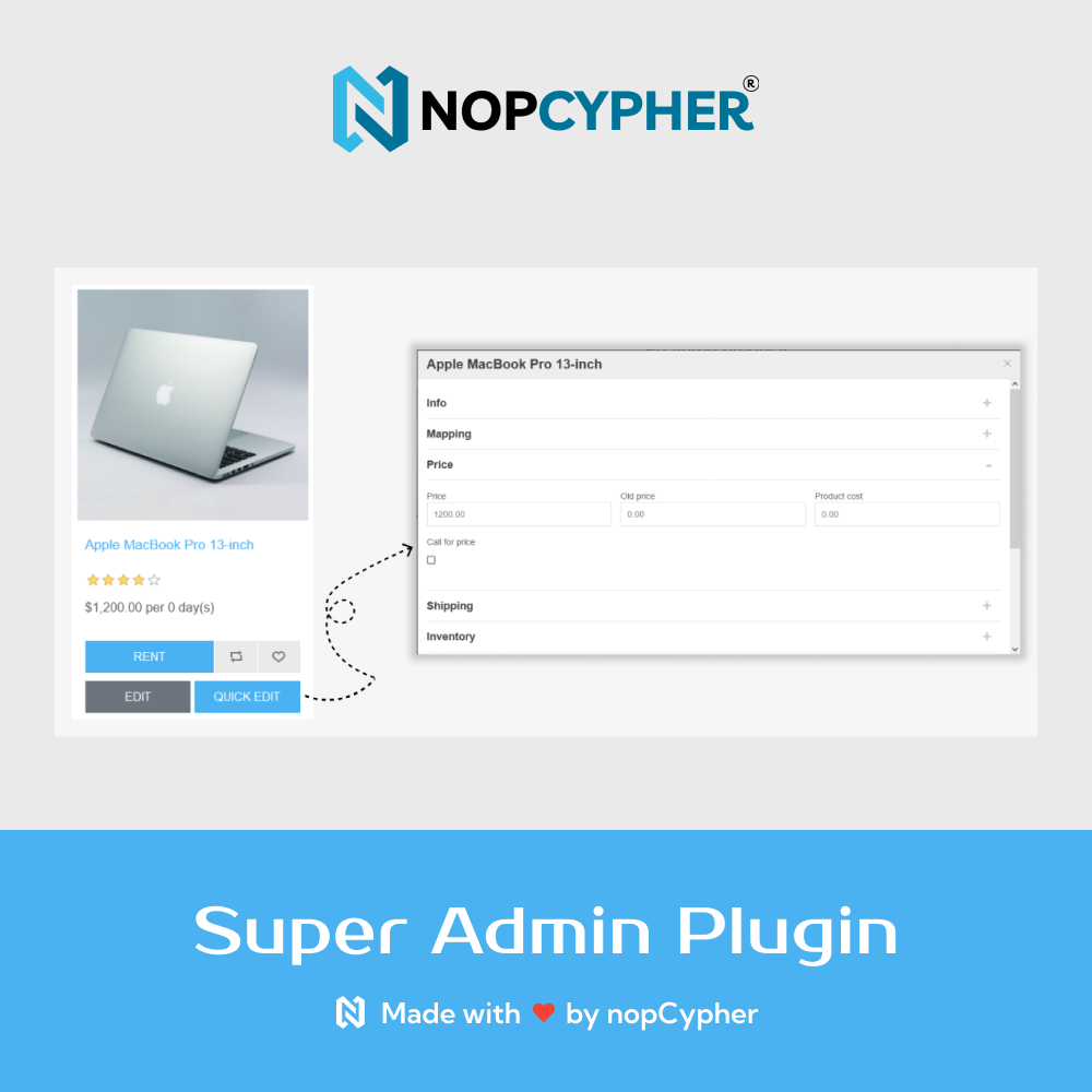 Super Admin Plugin - nopCypher - eCommerce Development Solution Provider
