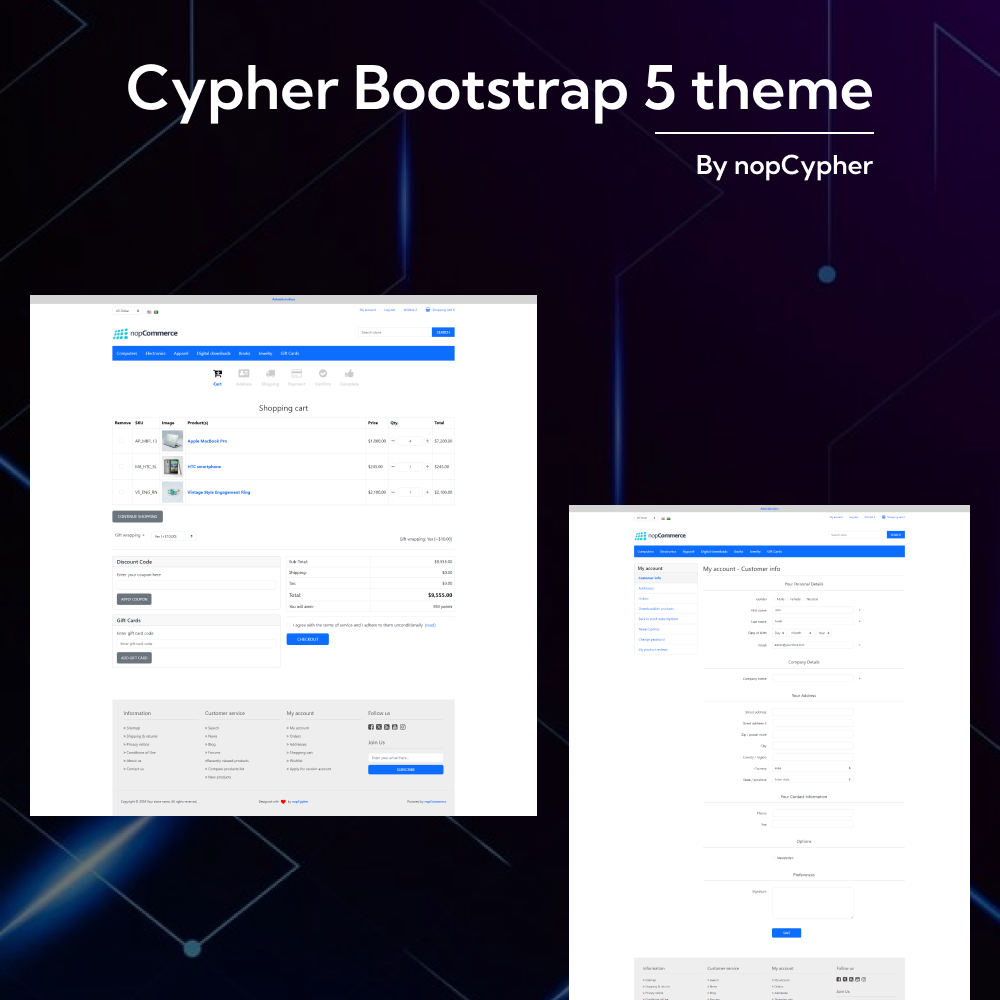 CypherClean nopCommerce Bootstrap Theme - nopCypher - eCommerce Development Solution Provider